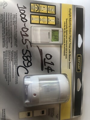 Defiant Daylight Adjusting Indoor Digital TImer W/ Motion Sensor (1000 ...