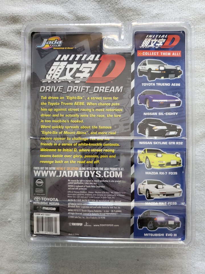 Jada Toys Initial D Collection Toyota Trueno AE86 1:64 Car Takumi | eBay