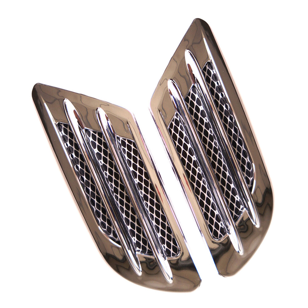 Car Parts Bonnet Air Flow Intake Side Fender Vent Moulding Trim Decal ...