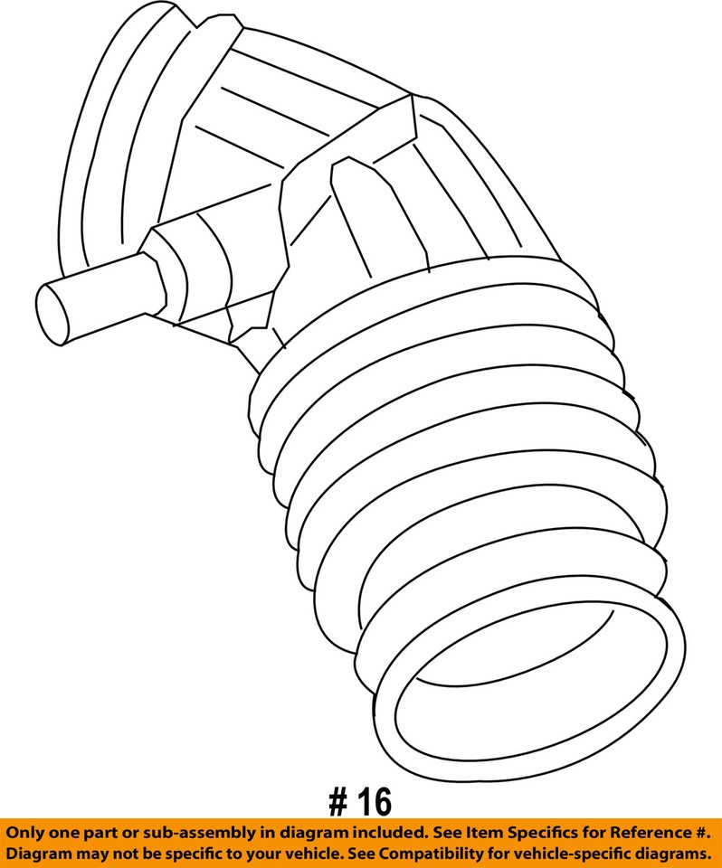 NISSAN OEM Air Cleaner Intake-Air Duct Tube Hose 165763JA0A | eBay