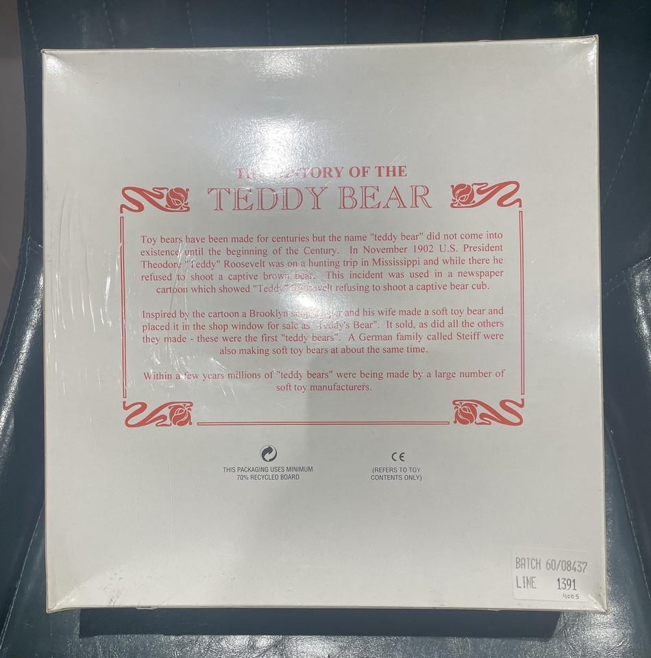 Vintage Tom Smith Christmas Time Crackers 6x WADE Porcelain Teddy Bears ...