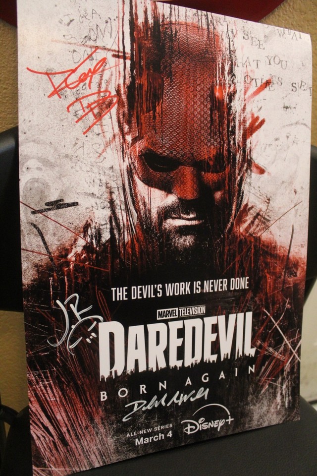 13x19 Autographed Poster - Marvel T.V. Series, Daredevil Born Again ...