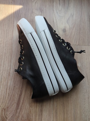 Paul Green Hadley Black Leather Sneakers Womens 7.5 | eBay