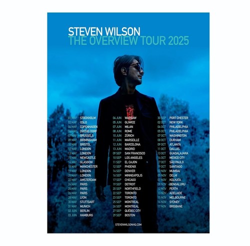 Steven Wilson The Overview 2025 Tour Poster | eBay