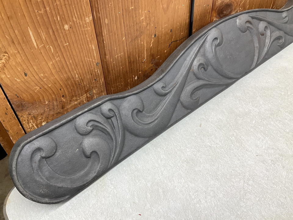 Vintage Antique Ornate Cast Iron Parlor WoodStove Top Topper Stove Trim ...