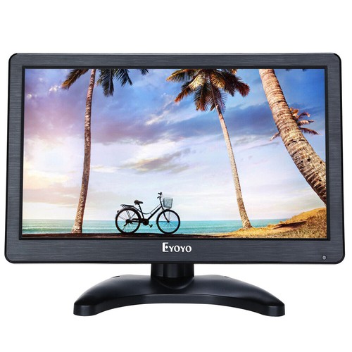 Eyoyo 12in Computer Monitor IPS LCD HDMI Display AV VGA Input Audio ...