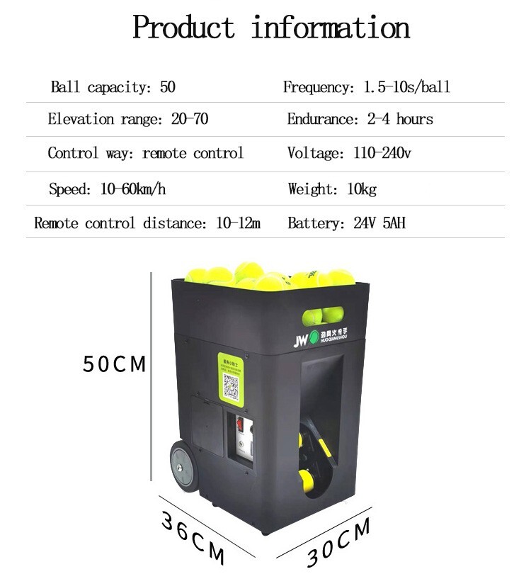 Portable Intelligent Tennis and Pickleball Automatic Serve Throw ...