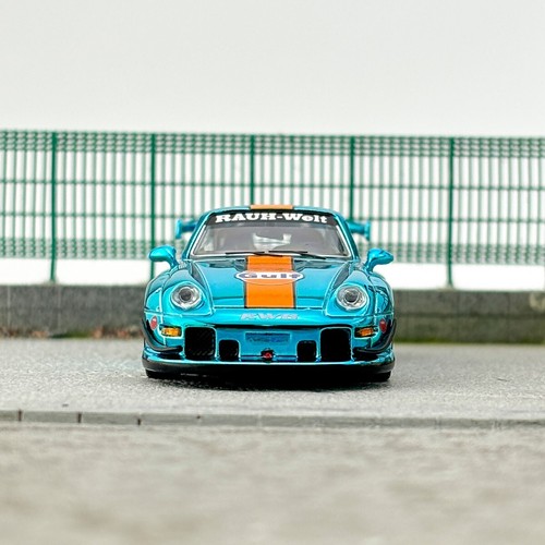 FS 1:64 Plating Blue Gulf RWB 993 GT Racing Sports Model Diecast Metal ...