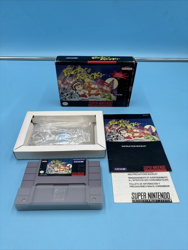 Pocky & Rocky (SNES) Super Nintendo CIB Complete Box (Great Condition ...