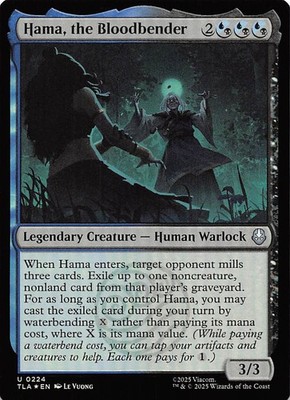 Hama, the Bloodbender Foil 224 Avatar The Last Airbender MTG 000211 | eBay