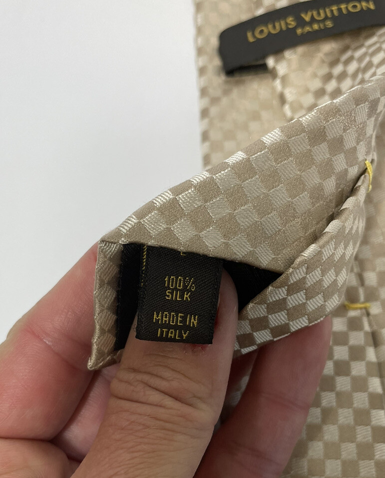 Louis Vuitton Gold Micro Damier Classic Pattern Check… - Gem