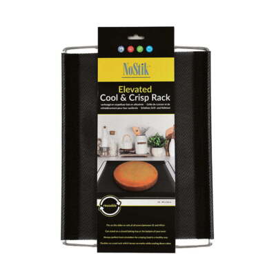 Nostik Reusable Elevated 49cm Crisp & Cooling Rack Rectangle Holder ...