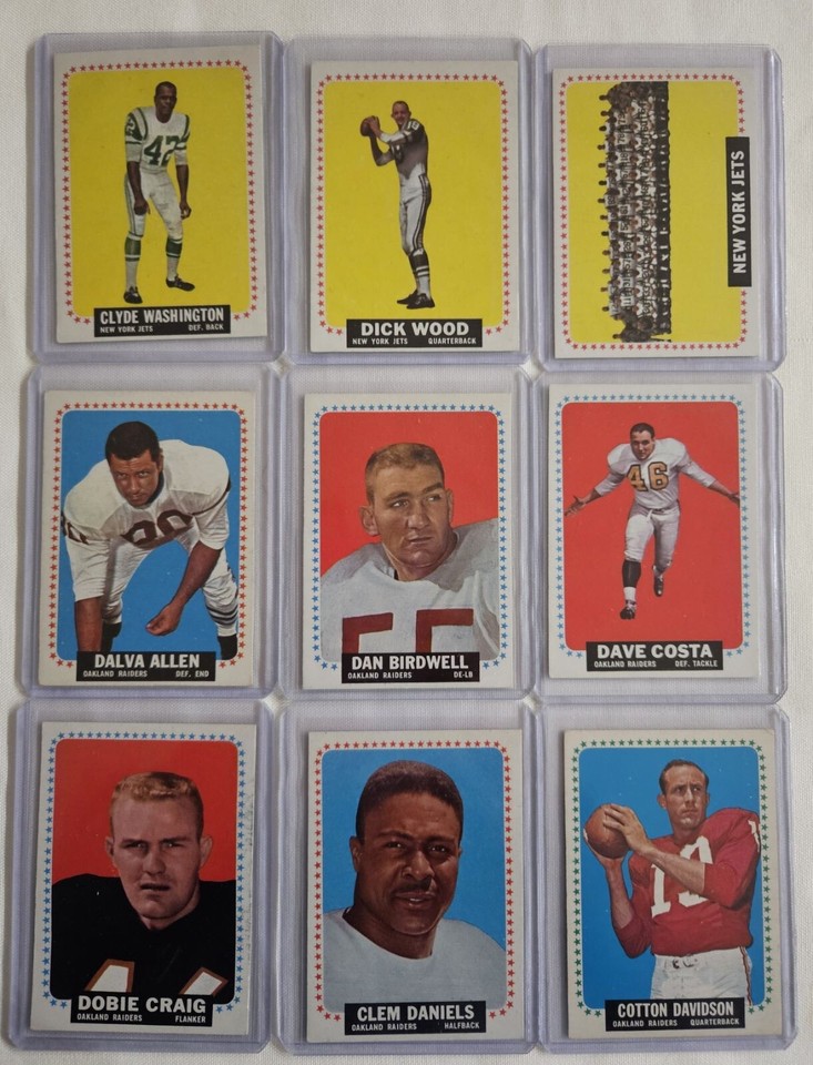 1964 Topps Football Complete Set W/All HOF’s GRADED MINT (BEST DEAL ON ...