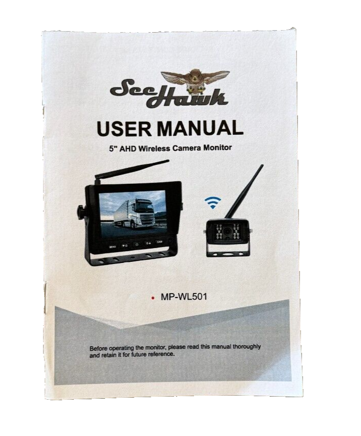 See Hawk RV Backup Rear View Camera System w/ 5" Monitor 720p, Model MP ...