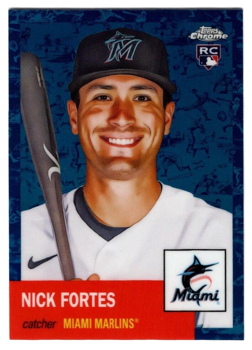 Nick Fortes 2022 Topps Chrome Platinum Toile White Blue Refractor ...