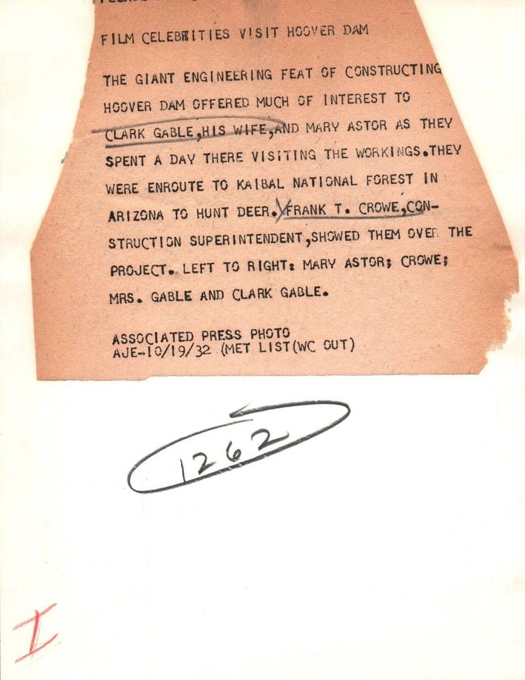 1932 HOLLYWOOD KING CLARK GABLE + WIFE Rhea Langham Candid MARY ASTOR ...