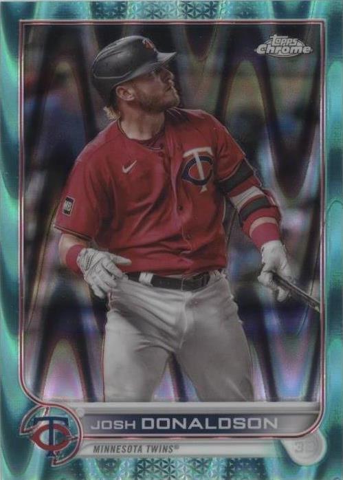 2022 Topps Chrome Sonic - Josh Donaldson #22 Aqua Raywave Refractor ...