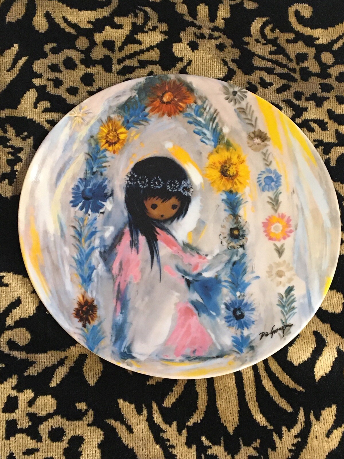 DeGrazia "Welcome to the Fiesta" 8.5” collector Plate 1990 Knowles | eBay