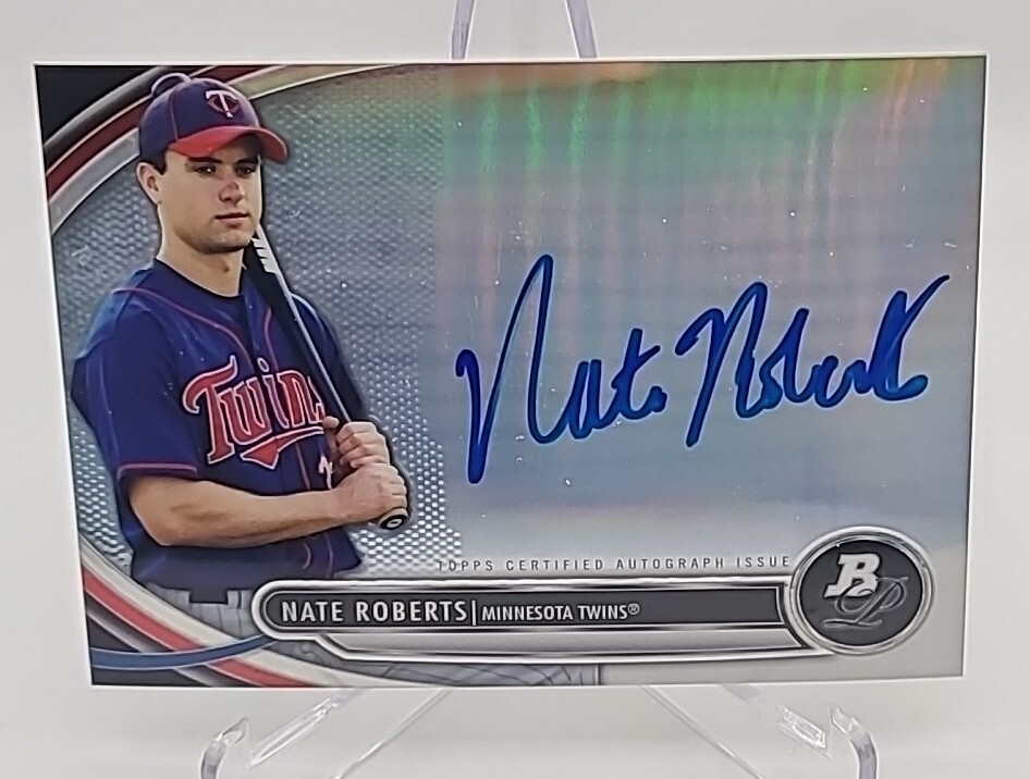 Nate Roberts 2013 Bowman Platinum Auto Prospects #BPAP-NR Minnesota ...