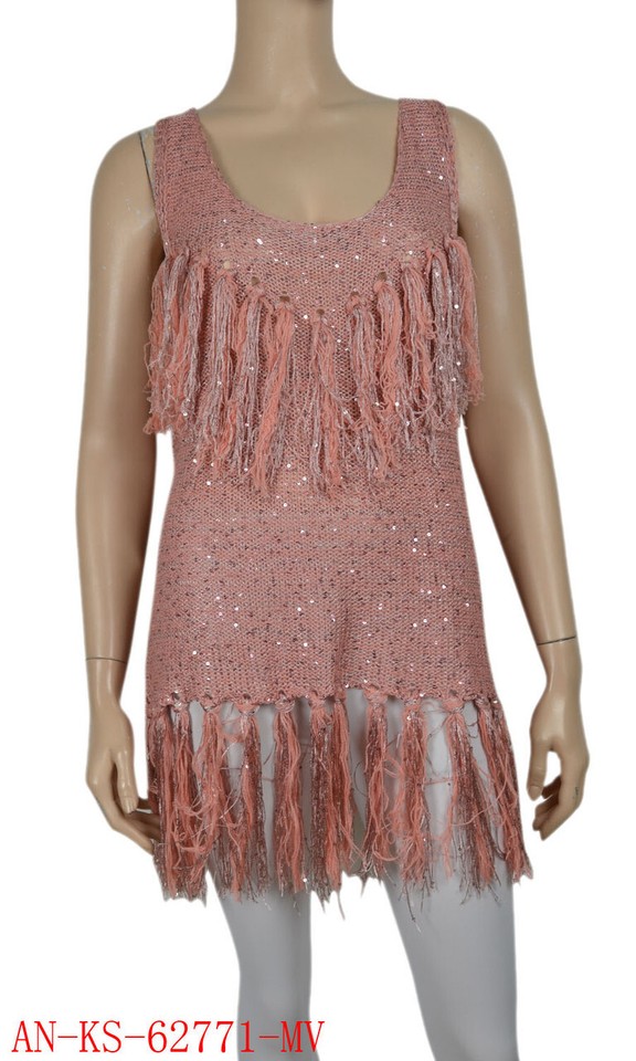 Pretty Angel sweater Vintage style, fringe Boho, faire, Lg | eBay