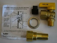 LSP GSB-601 Metal Gas Box with 3/4-Inch Male and 3/4-Inch Female Valve ...