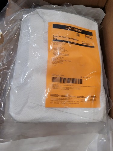 Centurion Deluxe Chest Tube Tray Kit MNS2250 | eBay