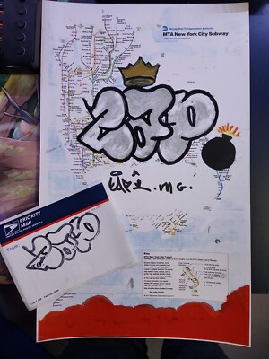 CAP ONE MPC Graffiti Legend Artist UNSIGNED Print + USPS 228 Postal ...