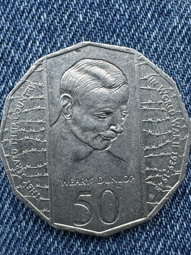 RARE WWII coin WEARY DUNLOP 1995 - 50 cent | eBay