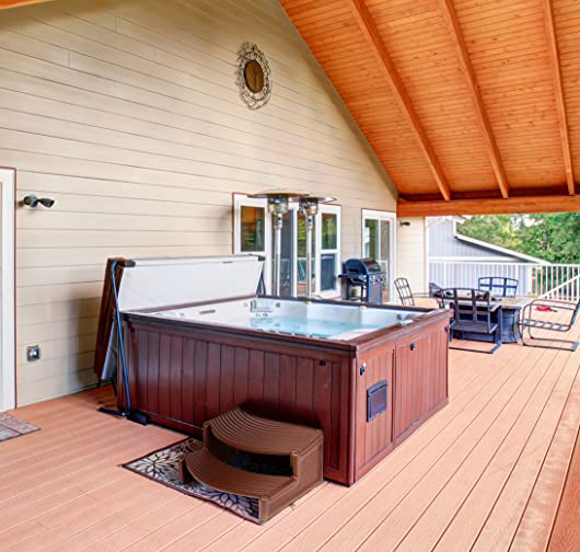 Universal Espresso Resin Pool Ladders Steps Handi-Step For Spa and Hot Tubs Pool | eBay