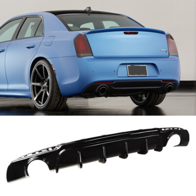 For 2015-2023 Chrysler 300 SRT Rear Bumper Lip Diffuser Dual Exhaust ...