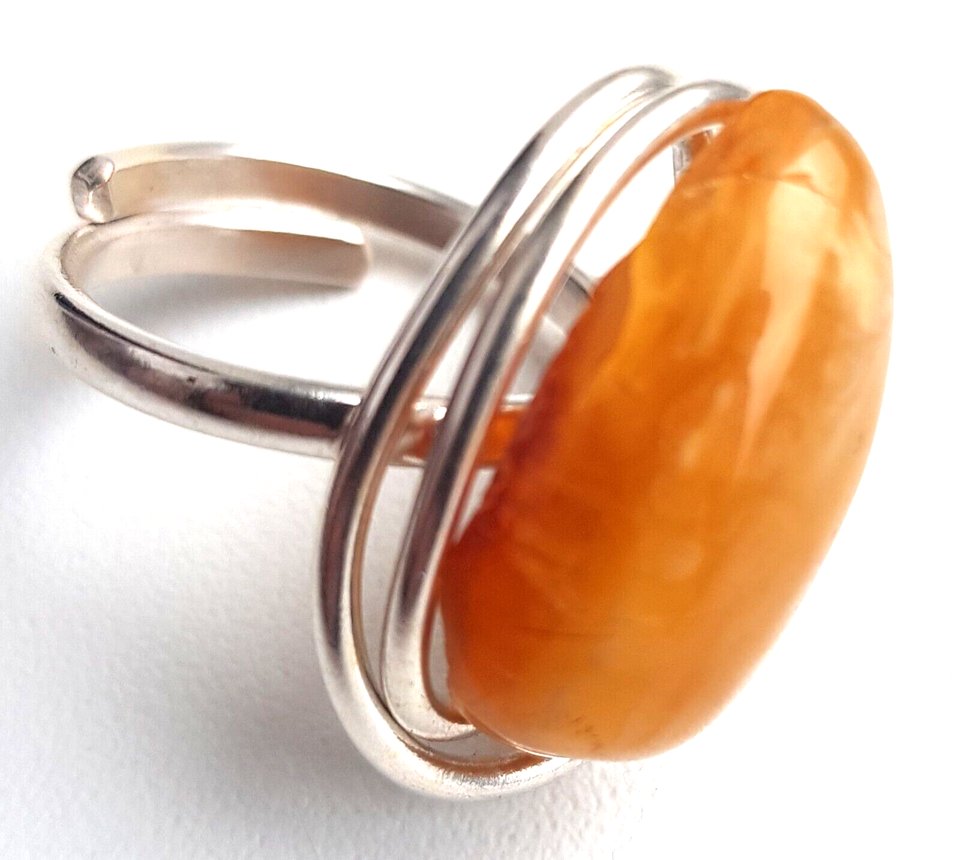 NATURAL BALTIC AMBER RING | eBay