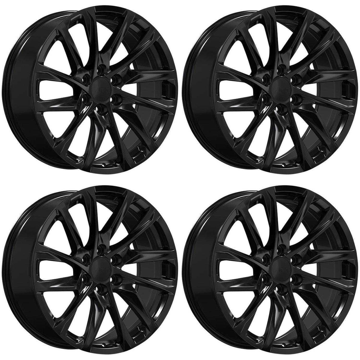 Set of 4 26in Black Alloy Wheel Rims for Chevrolet, OE4KE81 6x139.7 ...