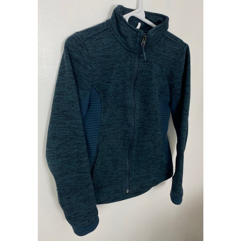 Women The North Face Indie 2 fleece blue zip-up jacket coat, XS | eBay