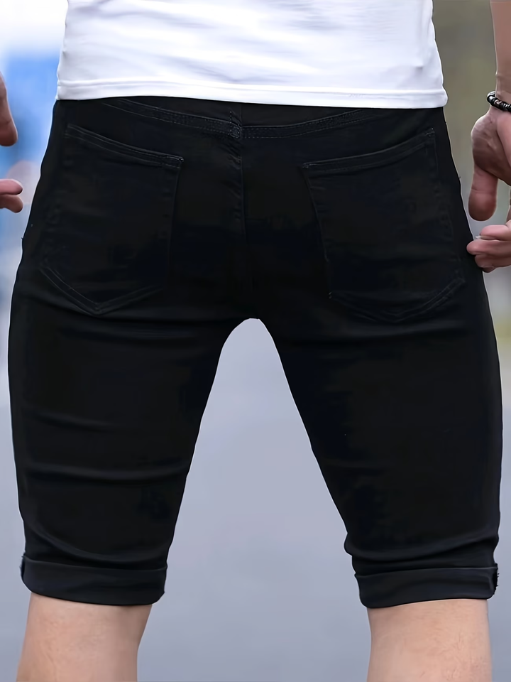 Herren Destroyed JEANS SHORTS - SHORT PANT - SOMMER BERMUDA ; MENS ...