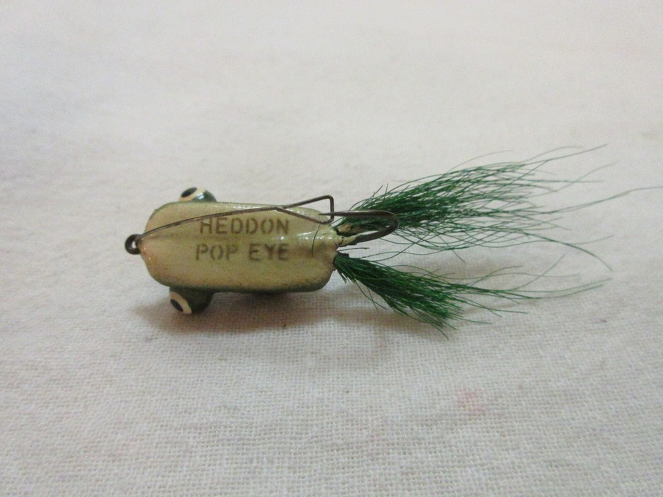 Vintage Heddon Pop-Eye Green Frog | eBay