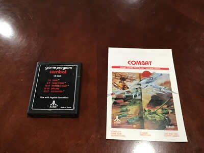 1977 Combat (Atari 2600) Game Cart Complete with Manual CX2601 | eBay
