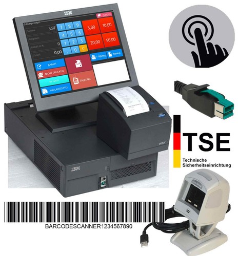 Tse IBM Toshiba Touchscreen Cash Register System Retail Printer Scanner ...