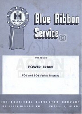 International Farmall 706 786 806 826 856 1026 Power Train Service ...