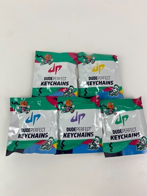 LOT OF 5 - Dude Perfect Keychains DP-KEY-011, 012, 013, 014, 015 ...