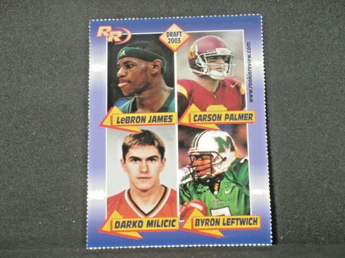 LeBron James Carson Palmer Darko Milicic Byron Leftwich 2003 Rookie ...