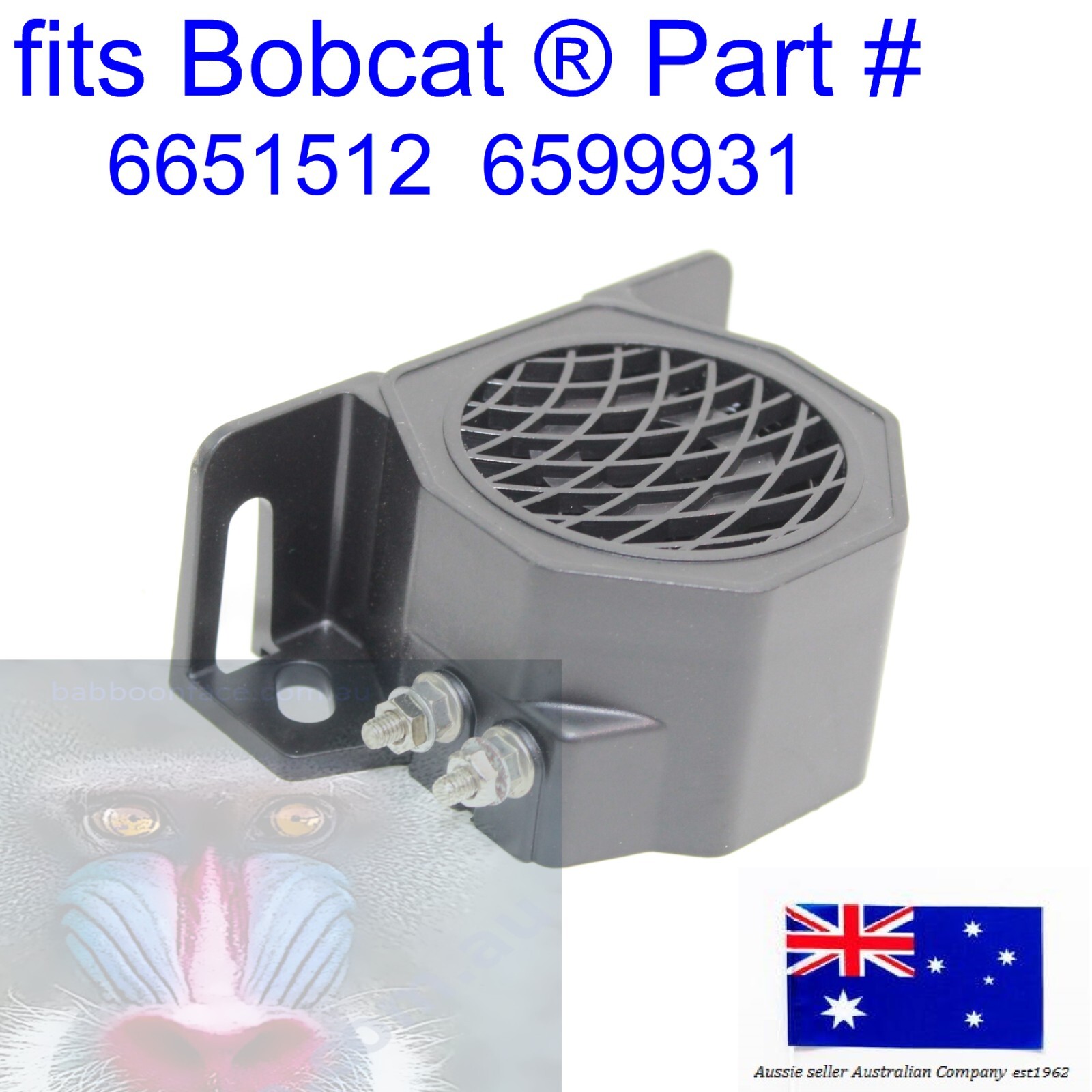 BOBCAT BACKUP ALARM HORN BEEPER SIREN 6651512 REVERSE SPEAKER 6599931 ...