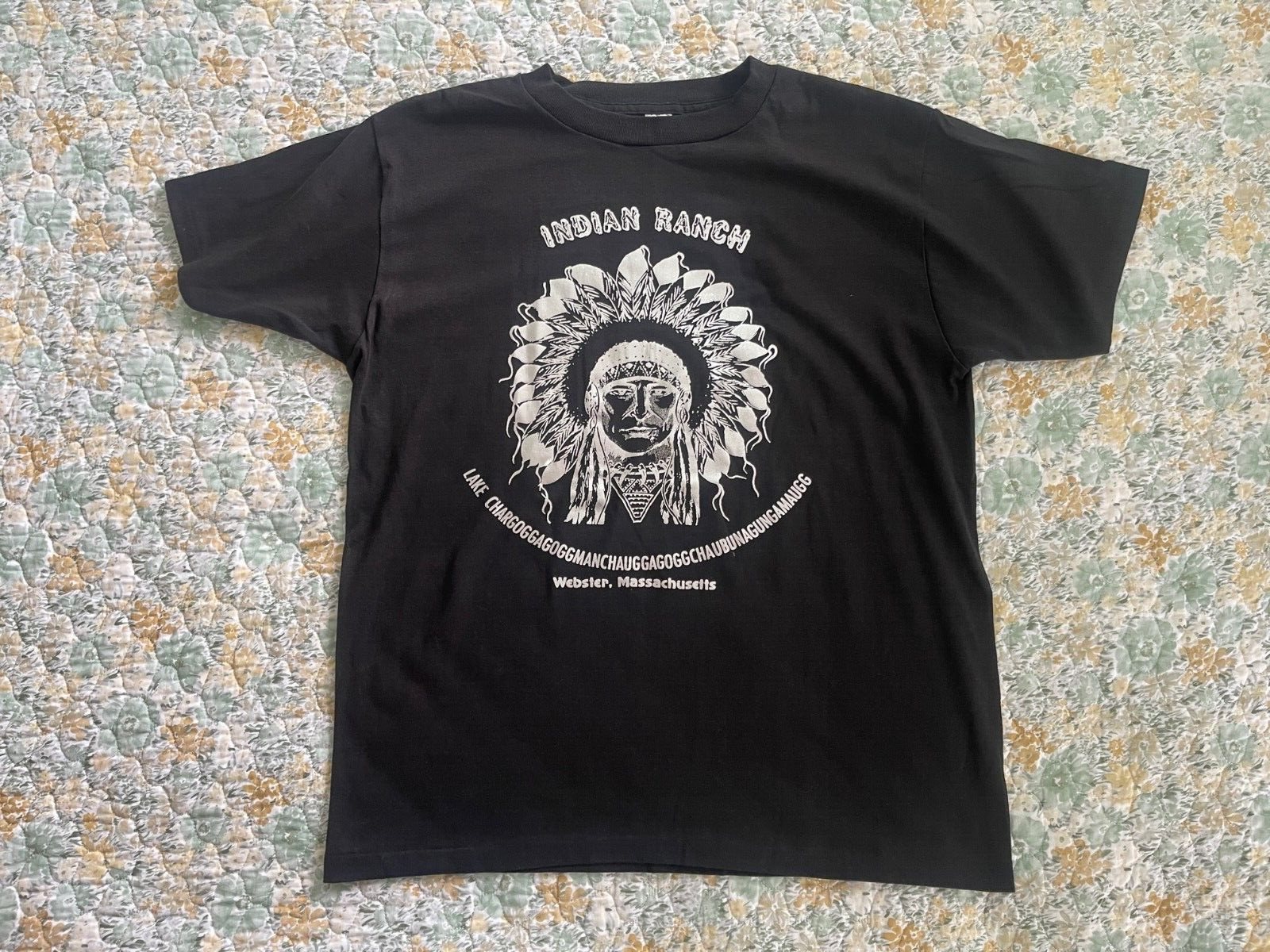 Vintage INDIAN RANCH Massachusetts Lake Chaubunagunga… - Gem