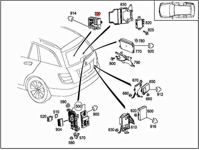 MERCEDES 204 C250 Fuel Pump Module Control Unit 0009003101 for sale ...