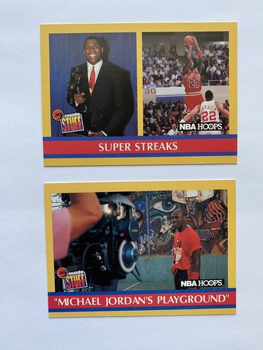 MICHAEL JORDAN 1990 NBA Hoops Inside Stuff Super Streaks + Jordan’s ...