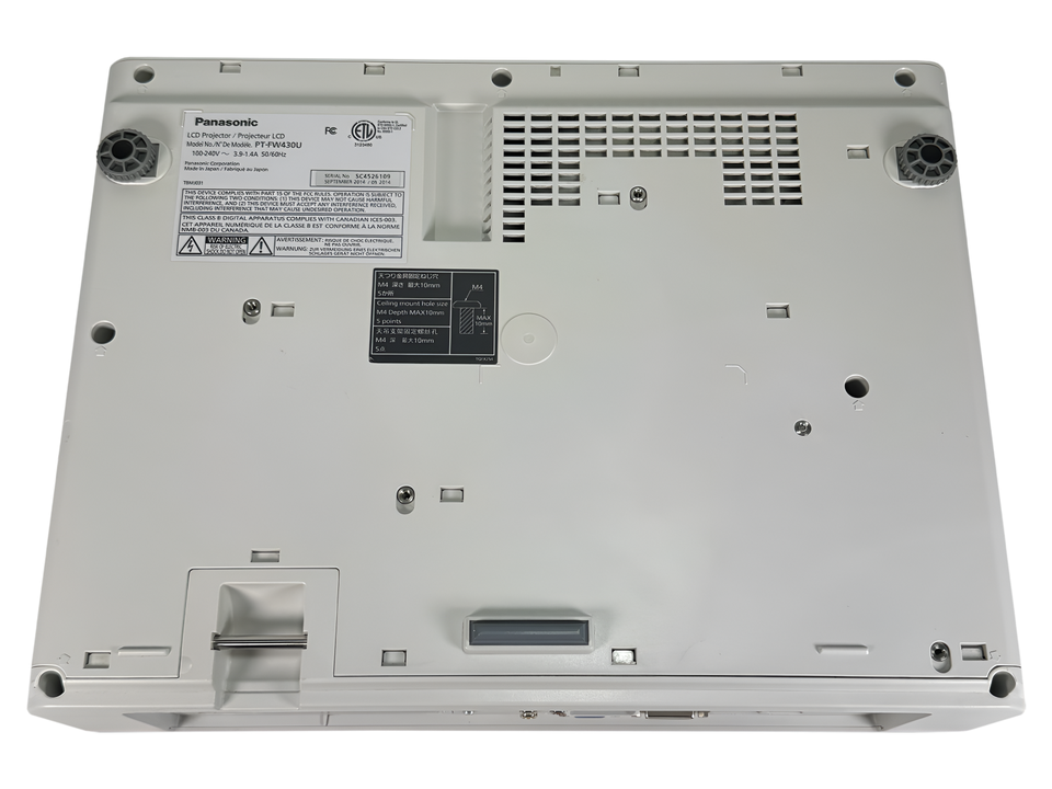 Panasonic PT-FW430U 3LCD Projector 4K Professional 3500 Lumens 2160p w ...