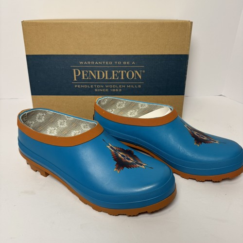 Pendleton Rubber Clogs New Women’s Size 8 Turquoise Garden Farm Ranch ...