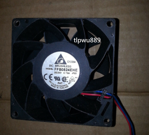For Delta FFB0824EHE -F00 8038 8cm 80mm DC 24V 0.75A 3-pin server ...