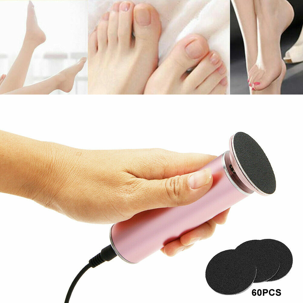 2 Way Electric Pedicure Foot File Drill Machine Heels Dead Skin Callus ...