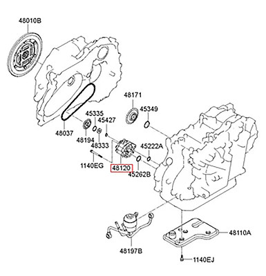 4815002200 Genuine OIL PUMP ASSY For Hyundai Accent, Kia Ray, Morning ...