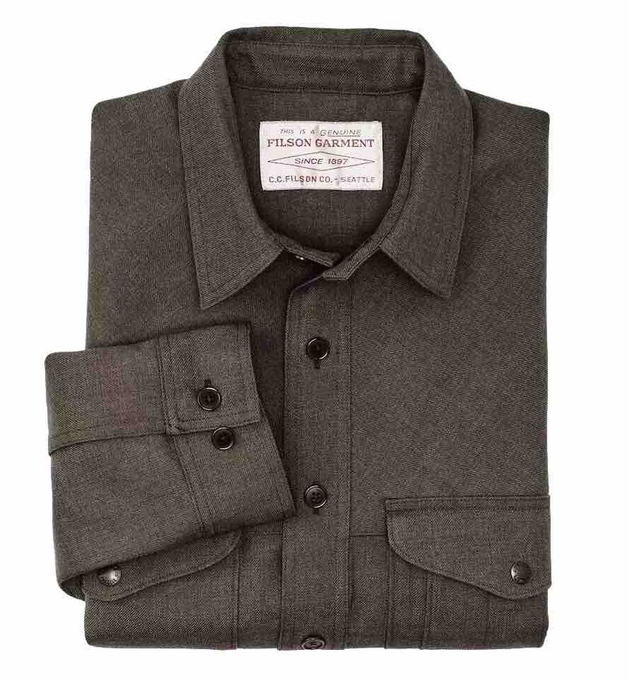 Filson Forestry Cloth Cruising Shirt 20263529 Forest Green Heather ...